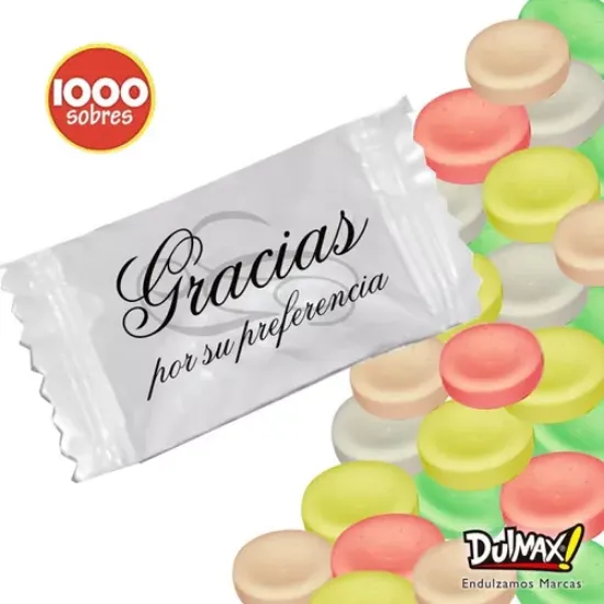 Dulces de cortesía sabor menta para agradeciemientos. CorreosClic
