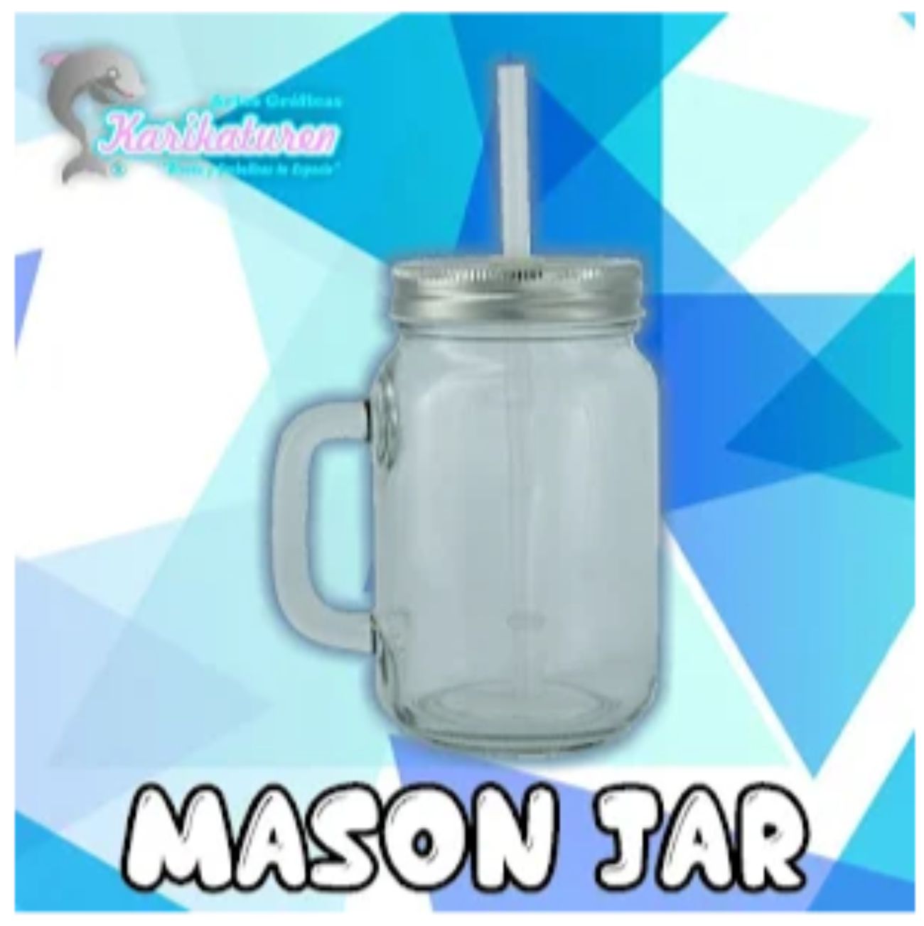 Mason Jar sin sublimar. CorreosClic